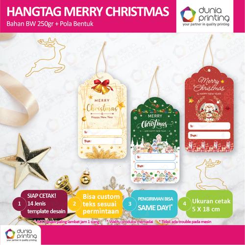 Jual Ucapan Kartu Hangtag Natal untuk hamper - bahan bw 250 grm - 09 ...