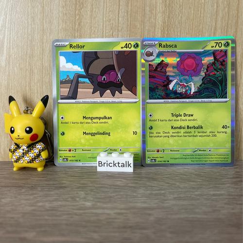 Jual Kartu Pokemon TCG sv8s Rellor 013/182 C , Rabsca 014/182 R Kilat ...