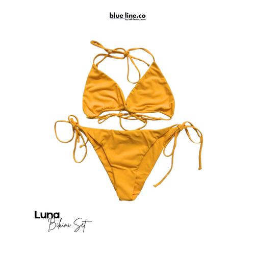 Jual BLUE LINE.CO Swimwear | Luna Bikini Set Basic Polos - Yellow, S ...