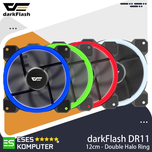 Jual Fan Aigo darkFlash DR11 Halo White / Red / Green / Blue LED | Fan Casing 12cm 12mm - Hijau ...