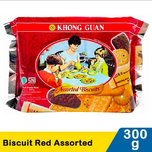 Jual KHONG GUAN 300 gram kemasan assorted biscuit aneka biskuit kue ...