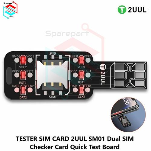 Promo TESTER SIM CARD 2UUL SM01 Dual SIM Checker Card Quick Test Board ...