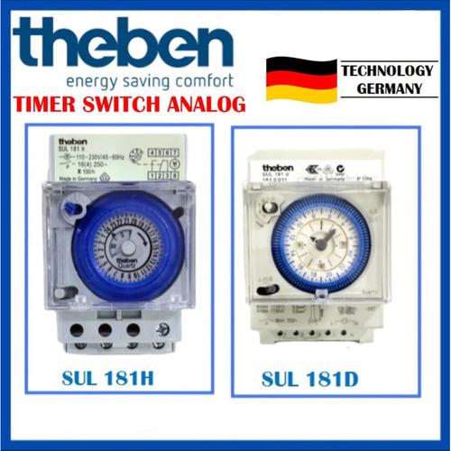 Jual Timer Analog Theben Switch 24Jam Panel Otomatis SUL 181D 181H ...