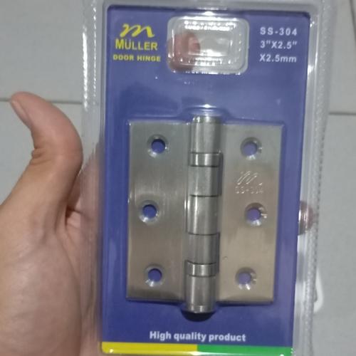 Jual Engsel Muller Stainless SS304 Engsel Pintu Jendela Ukuran 3" 3 ...