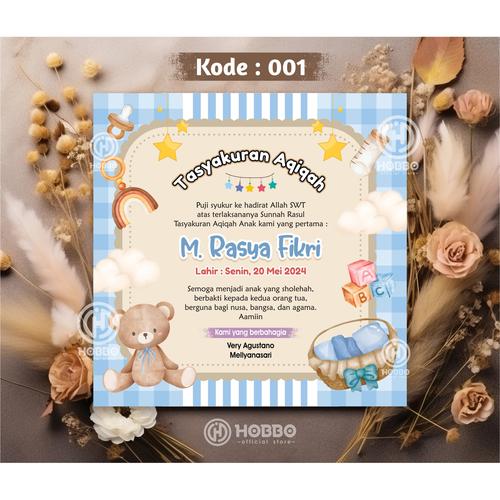 Jual Kartu Ucapan Aqiqah - Samir Dus Berkat Aqiqoh - Kardus Tasyakuran ...