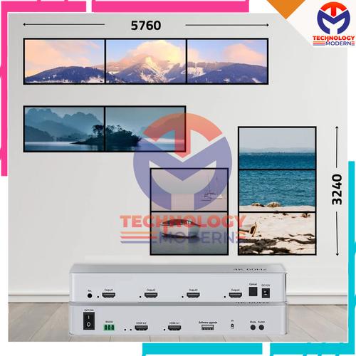 Jual HDMI Video Wall Controller 1x3 For 3 TV Horizontal with Resolusi ...