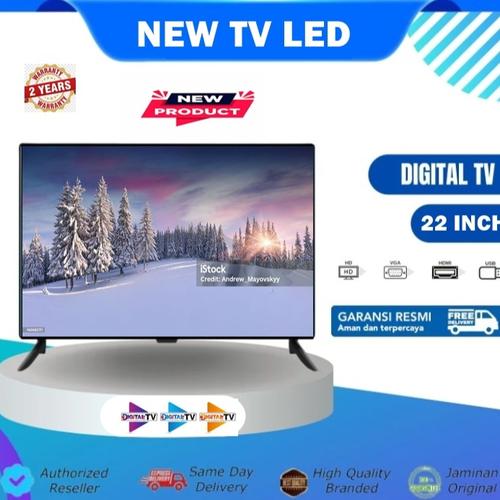 Jual TV LED DIGITAL 22 INCH FULL LAYAR HD SUPORT USB HDMI, VGA, AV ...