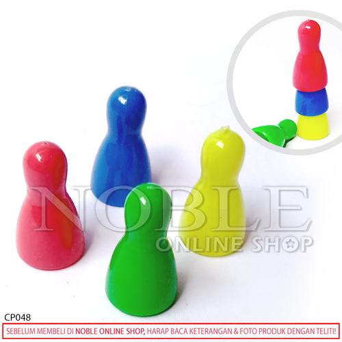 Jual Bidak 4 Warna Pion Tumpuk Permainan Board Game Toys Ludo Ular ...