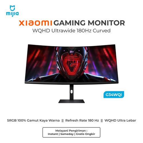 Promo Xiaomi Mi Monitor 34" G34WQi WQHD Ultrawide 180Hz Curved Gaming ...