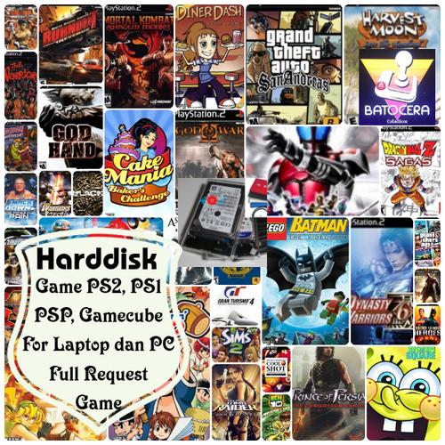 Promo HARDISK External Full Game PS2 untuk Laptop/ PC Batocera - PS2 saja, 320Gb - Jakarta Barat ...