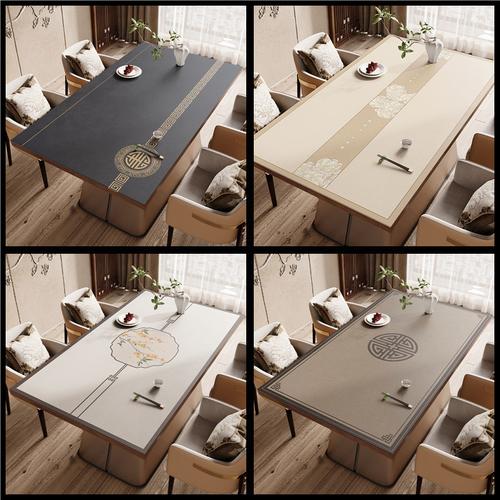 Jual Taplak Meja Kerja Kulit Tahan Panas/Alas Meja Makan Anti Air ...