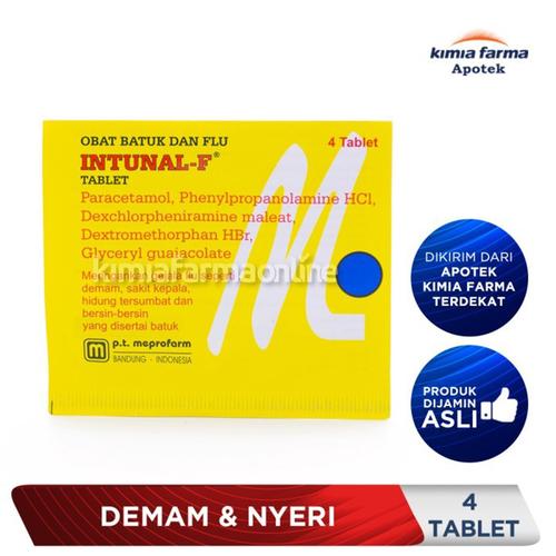 Jual INTUNAL FORTE STRIP 10 TABLET / OBAT BATUK FLU / KIMIA FARM4 ...