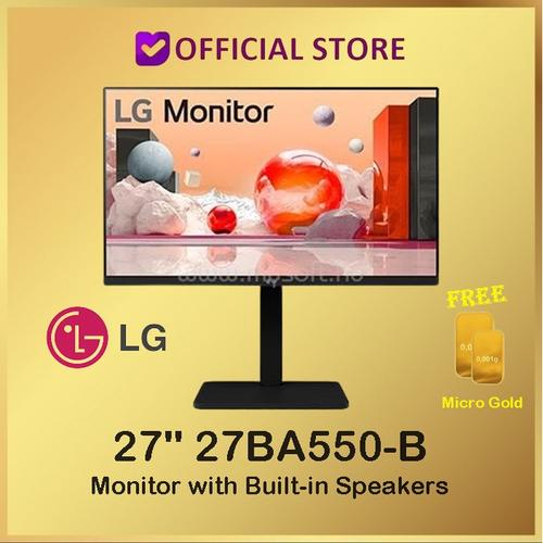 Promo Monitor LG 27BA550-B 27" FHD IPS 100Hz Monitor Built-in Speaker ...
