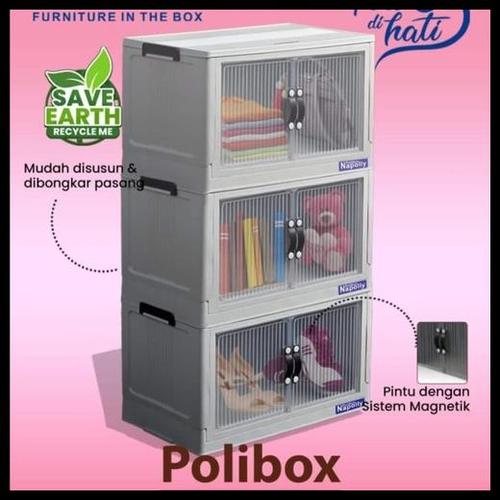 Jual Container Box Napolly Polibox / Lemari Lipat / Rak Serbaguna ...