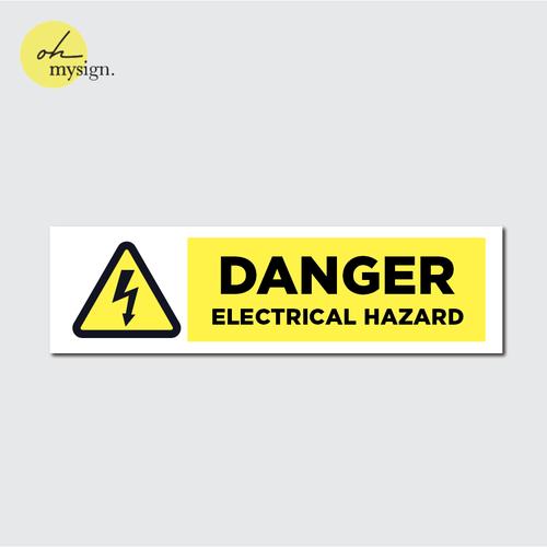 Jual Signage Akrilik Danger Bahaya Listrik Electrical hazard Acrylic ...