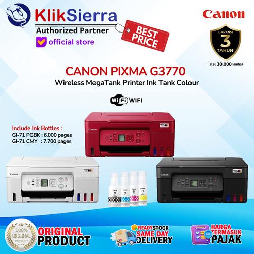 Jual Printer Ink Tank CANON PIXMA G3770 - Print Scan Copy - Printer ...