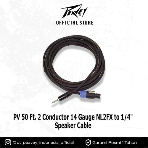 Jual Peavey PV 50 Ft. 2 Conductor 14 Gauge NL2FX to 1/4" Speaker Cable ...