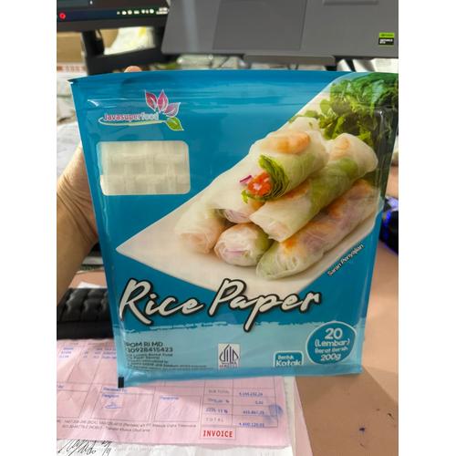 Jual Rice Paper SQUARE / Kulit Lumpia Vietnam Java Super Food KOTAK ...