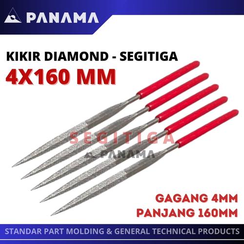 Jual Kikir 4 x 160 mm SEGITIGA Kikir Diamond Files Gagang 4 mm 4x160 mm ...