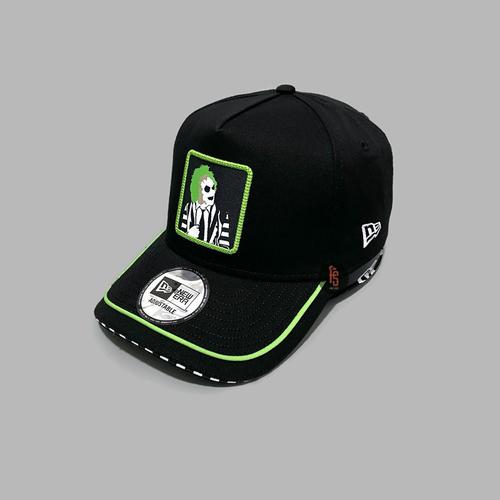 Jual TOPI NEW ERA ORIGINAL AFRAME BEETLEJUICE PIPING BLACK GREEN - Kota ...