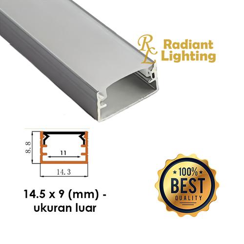 Jual Kap Housing LED Strip Rigid Alumunium Profile Rumah Lampu - 1 ...