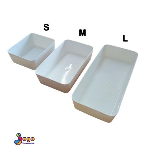 Jual KVN Tempat Kancing S M L Plastik Putih / Kotak Mur Baut Koin ...