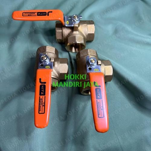 Jual Ball valve 3 way KITZ 1" inch kuningan original - Jakarta Utara ...