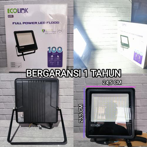 Jual ECOLINK LAMPU LED FLOOD LIGHT SOROT TEMBAK OUTDOOR 100W PUTIH / KUNING - WARM WHITE - Kota ...