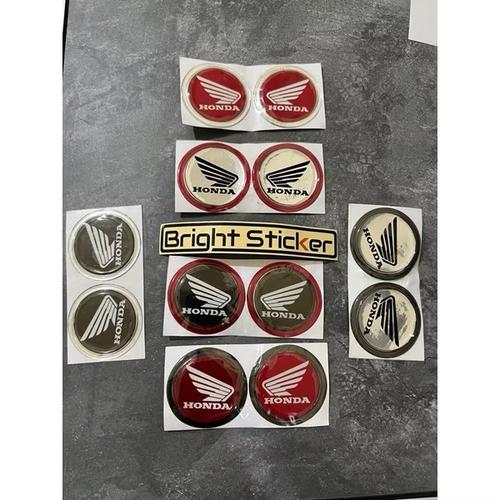 Jual STICKER EMBLEM LOGO SAYAP HONDA BULAT TIMBUL - Hitam LisChrome ...
