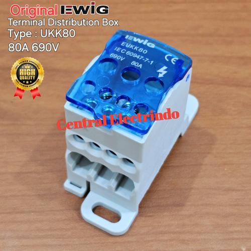 Jual Terminal Block UKK 80A 690V EWIG Terminal Distribusi Junction Box ...