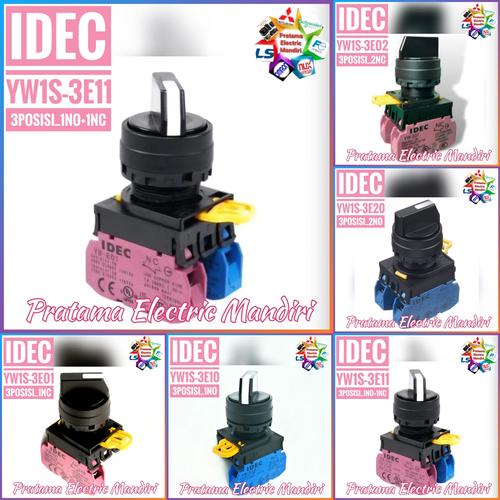 Jual IDEC Selector Switch YW1S-3E11 3 Posisi 1NO + 1NC Diameter 22mm - Jakarta Barat - Pratama ...