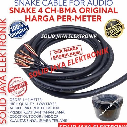 Jual kabel audio snake 4 ch channel bma per meter men 1 meter eceran ...