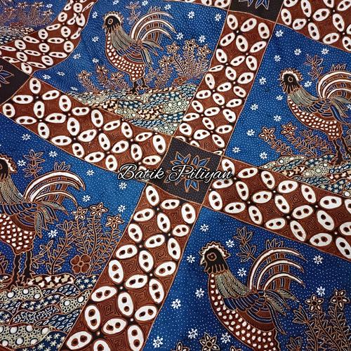 Jual Batik Tulis Warna Alam motif Ceplok Sawunggaling Indigo - Kab ...