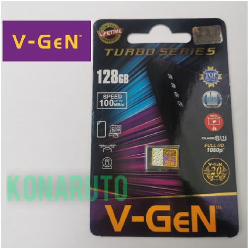 Jual Micro SD V-GeN 128GB Class 10 TURBO 100MB/s - Memory Card HP ...
