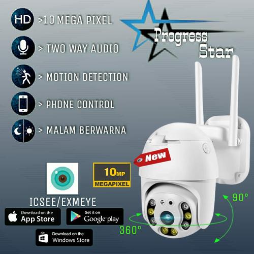 Jual IP CAMERA CCTV OUTDOOR ICSEE 8MP PTZ SPEED DOME WIRELESS - Jakarta ...
