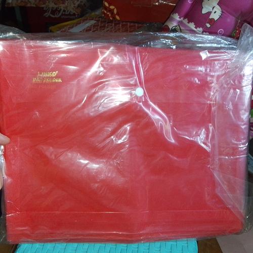 Jual 1 Lusin Map Kancing 1 Plastik Model Map Plastik Tebal Warna Merah ...