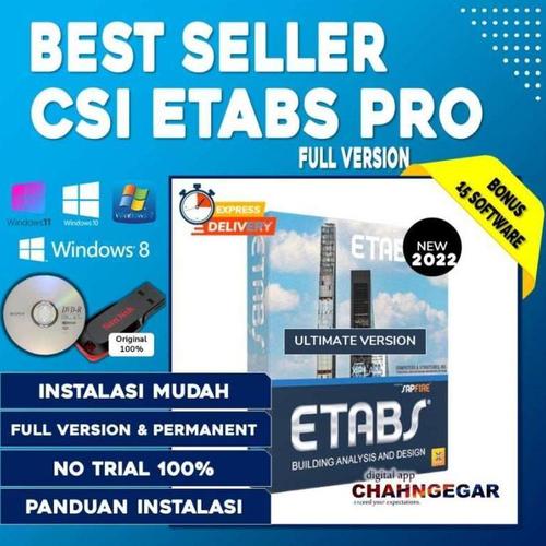 Jual Sapfire CSI ETABS Ultimate 20 Full Versi Software Design Building | Download Aplikasi ...