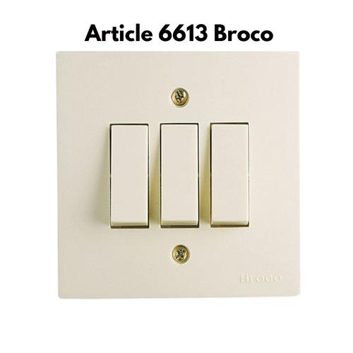 Jual Saklar Triple Tanam IB Classic Article 6613 Broco - Kota Langsa ...