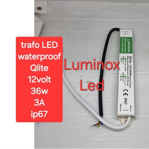Jual trafo led waterproof 36watt 36w 3A 12volt driver led 3ampere 12v ...