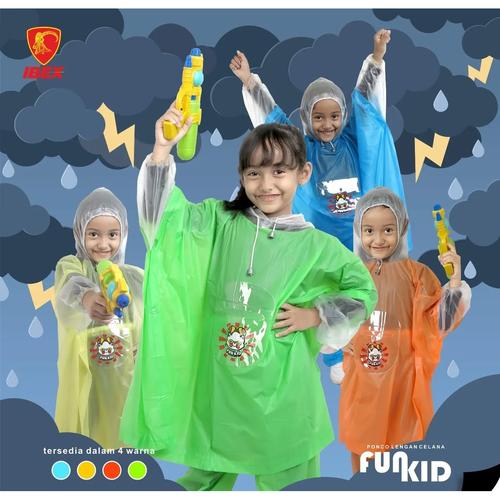 Promo Istana Jas Hujan Anak Ponco Lengan Celana Fun Kid Ibex Brand ...