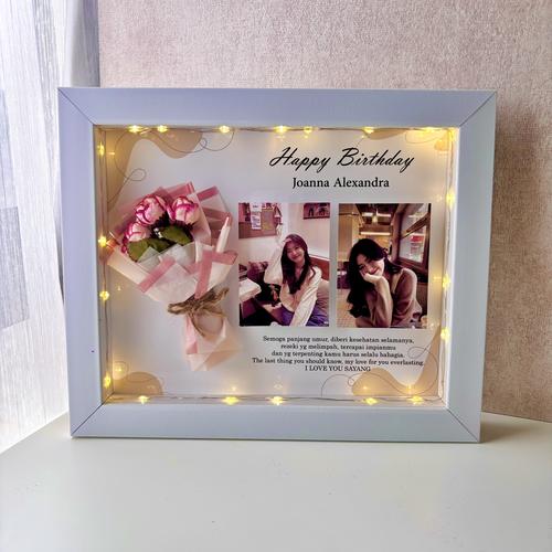 Jual Frame Photo Box Kolase Foto Custom Dengan Lampu LED - Kota Malang ...