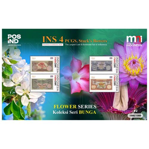 Jual PERANGKO MINI SHEET SERI BUNGA PAMERAN INS 4 MASYARAKAT NUMISMATIK ...
