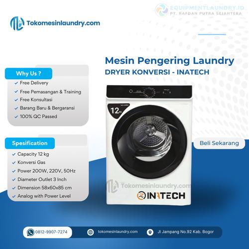 Jual Inatech Mesin Pengering Laundry Dryer Inatech Electric/Konversi Gas 12kg Kapasitas 12kg ...
