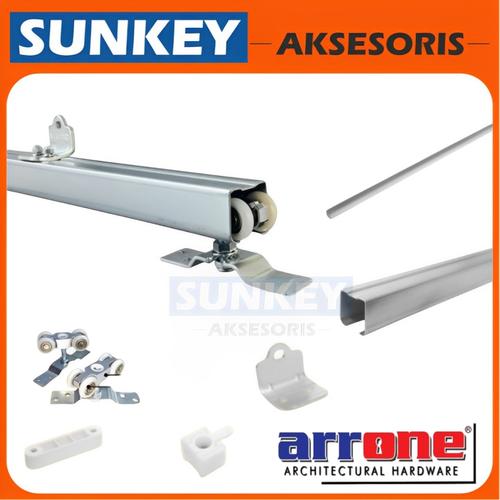 Jual Rel Pintu Geser Sliding rail Arrone Galvanis 1 Set Komplit - 1.8 Meter - Kota Tangerang ...