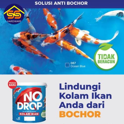 Jual NO DROP CAT KOLAM IKAN 1kg Waterbase Pelapis Anti Bocor Kolam - Biru - Kota Semarang ...