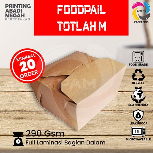 Jual PAPER BENTO RICEBOX FOODPAIL KOTAK TOTLAH MEDIUM BAHAN KRAFT ...