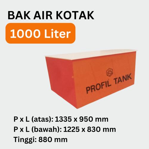 Jual Tangki Air Profil Tank Bak Persegi Kotak Terbuka 1000 Liter Murah ...