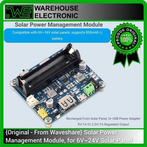 Jual Modul Power Solar Panel Management 6V ~ 24V - ORIGINAL Waveshare ...