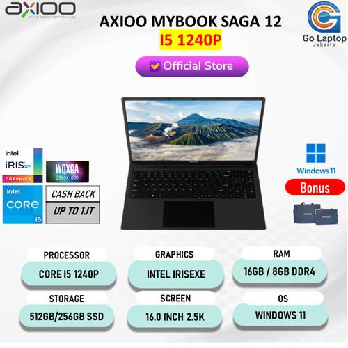 Promo AXIOO MYBOOK SAGA 12 Core I5 1240P Ram 16GB 512GB W11 16.0 WQXGA ...