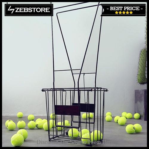 Jual Keranjang Bola Tennis Picker Stand Basket Storage Roda Portable 70 ...
